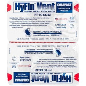 HyFin Vent Compact Chest Seal Twin Pack | Mountain Man Medical